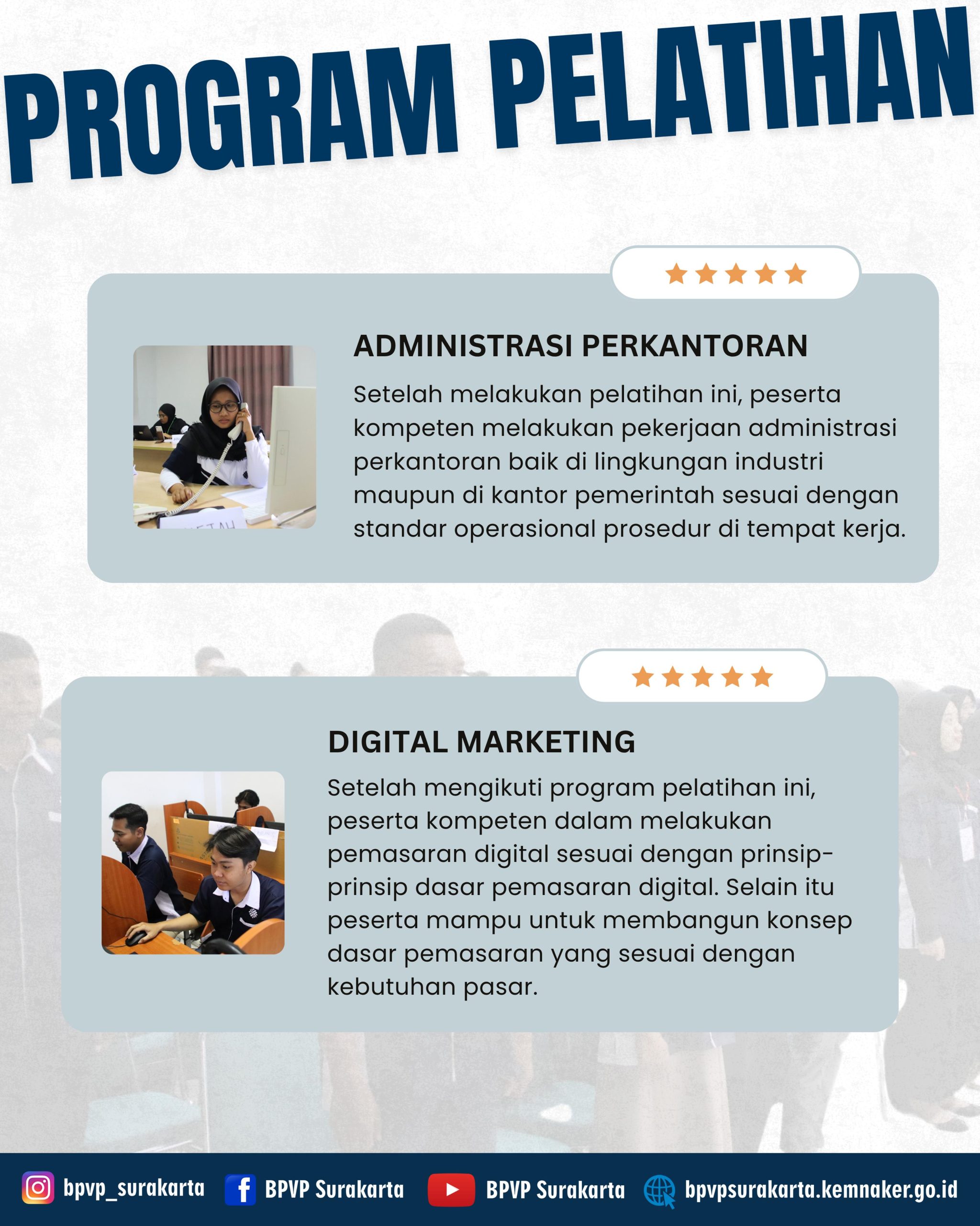 MENGENAL KEJURUAN BISNIS & MANAJEMEN BPVP SURAKARTA - Balai Pelatihan ...